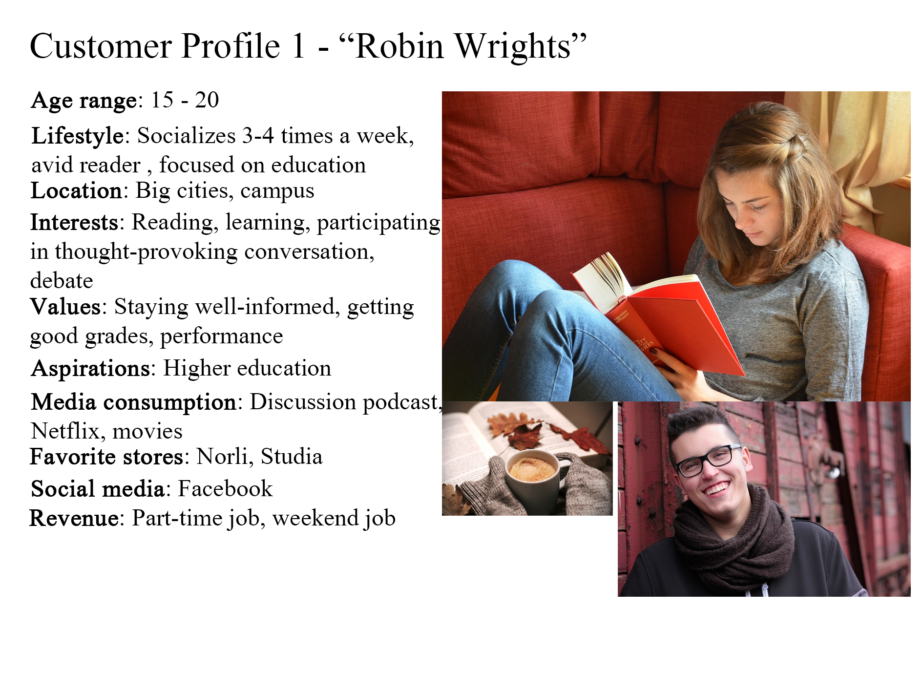 Lesson Task – Customer Profile – Linnea's blog